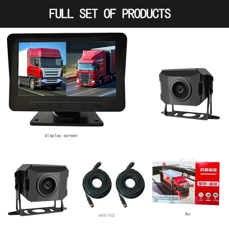 720p Truck Camera Anterior And Posterior Vision 2 Channel Video Input ...