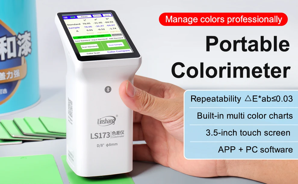 Premium Color Meter LS173 D/8 Pantone Digital Color Matching Device ...