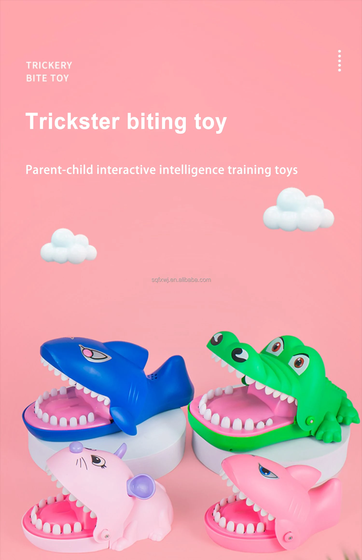 Novelties Shark Mouth Bite Finger Toy Educational Toys For Kids ...