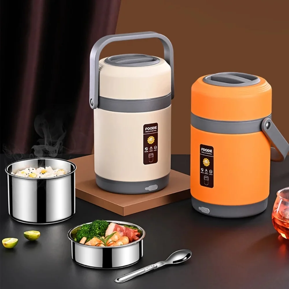USB Electric Heating Lunch Box - Stainless Steel Bento