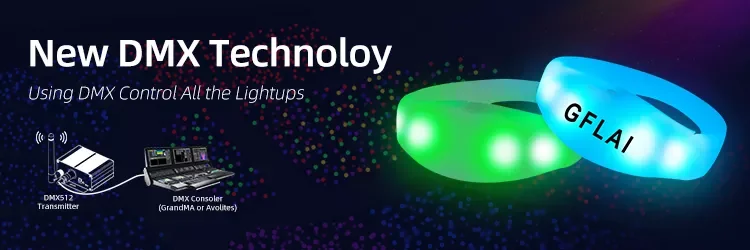 Remote Controlled Led Bracelets Festival Wireless Light Pulsera Rfid ...