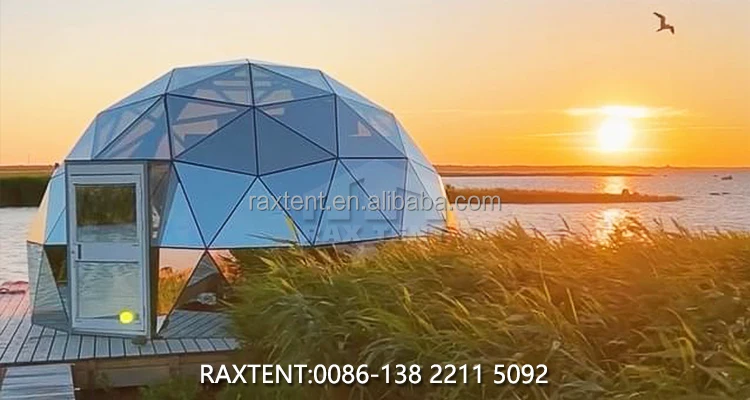 Glamping Igloo Glass Dome Tent for Resort with 360-degree Panorama View ...