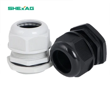 Nylon Ip68 Plastic Metric Cable Gland All Types Waterproof Black/white ...