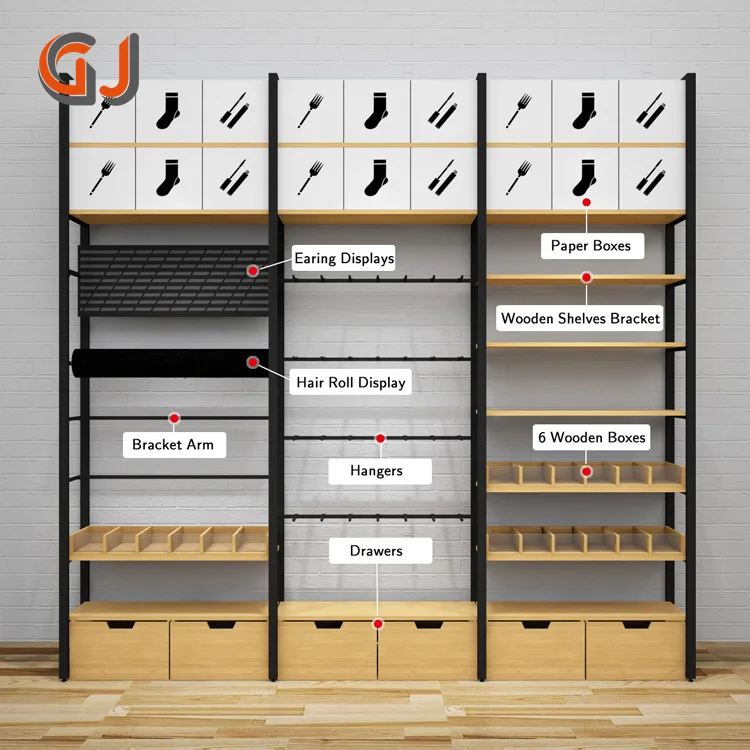 Miniso Retail Wooden Shop Display Racks Mini Minisos Shelves ...