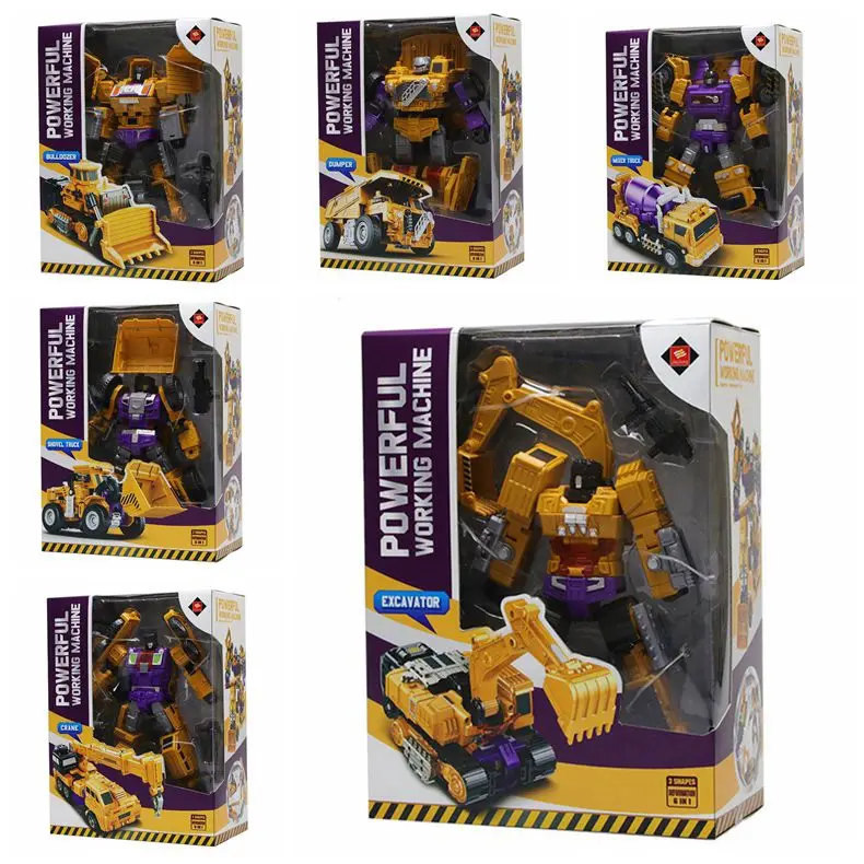 Jinjiang Toys 6 in 1 Robot Toy - Transforming Fun for Kids