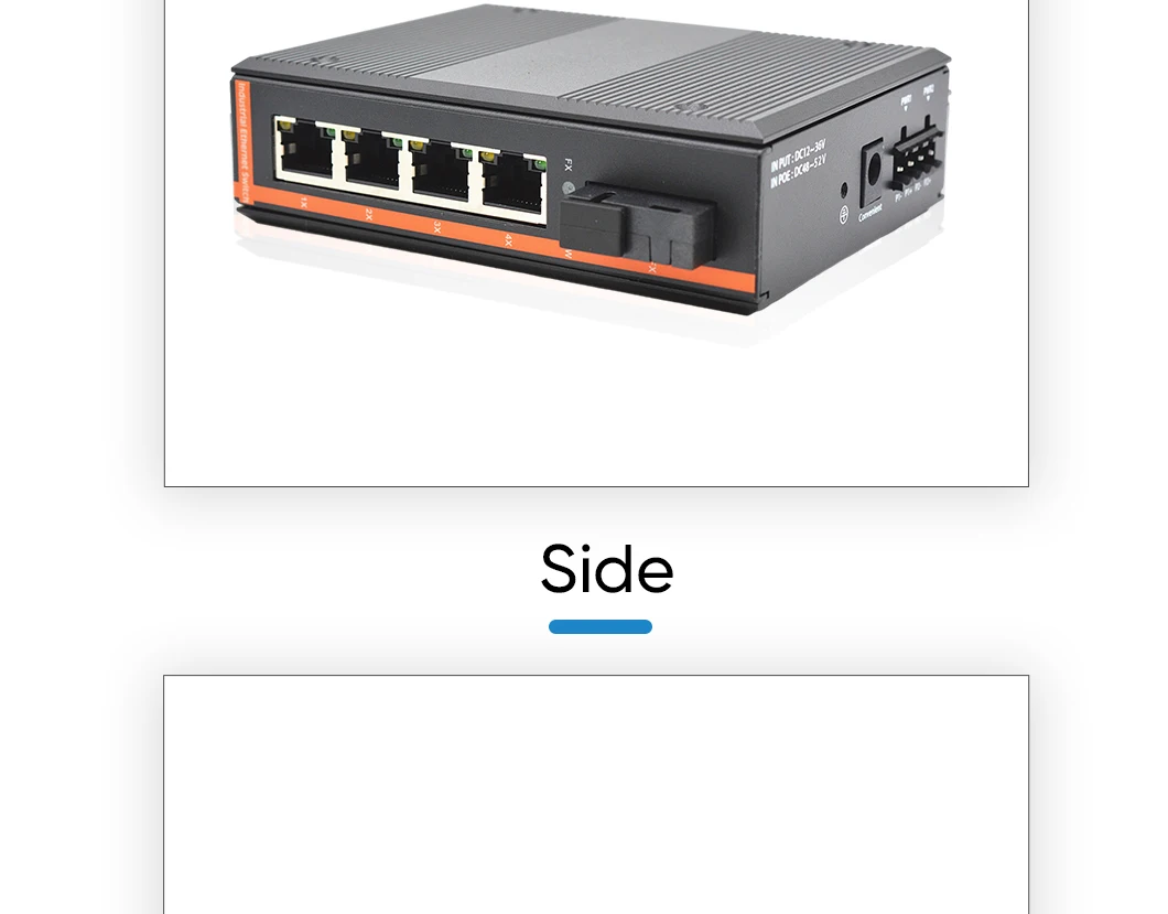 Industrial Gigabit Converter 100m 1 Sc Optical Port Fiber Transceiver 4 ...