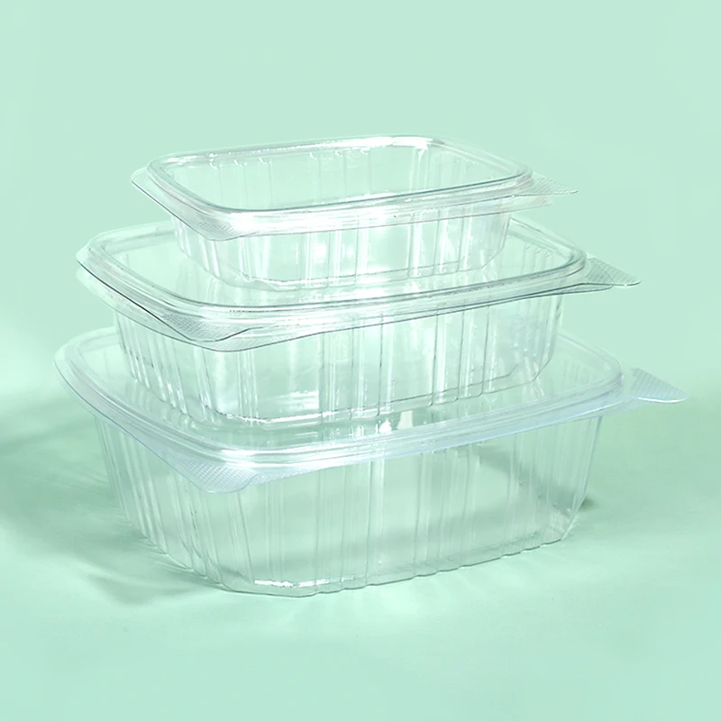 Clear Square Salad Box Deli Container For Fruit Vegetable Salad - Buy ...
