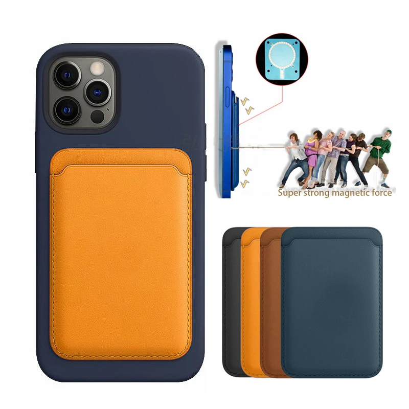 Magnetic Phone Wallet Cases Holders Pu Leather Magnet Case Card Holder ...