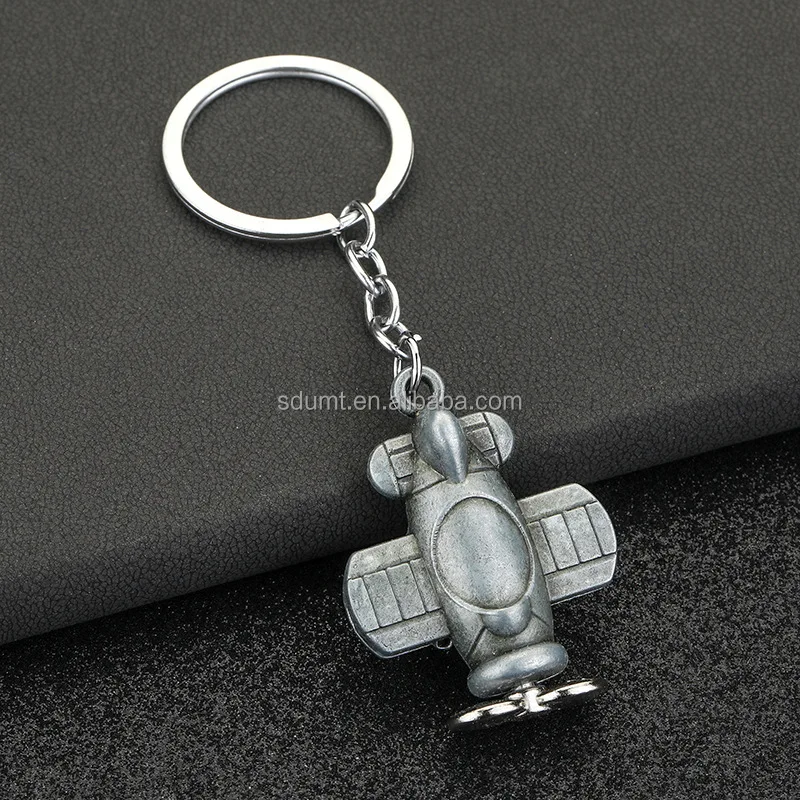 Plane Keychain Customize Airplane Charm Key Chain Cool Antique Fighter ...