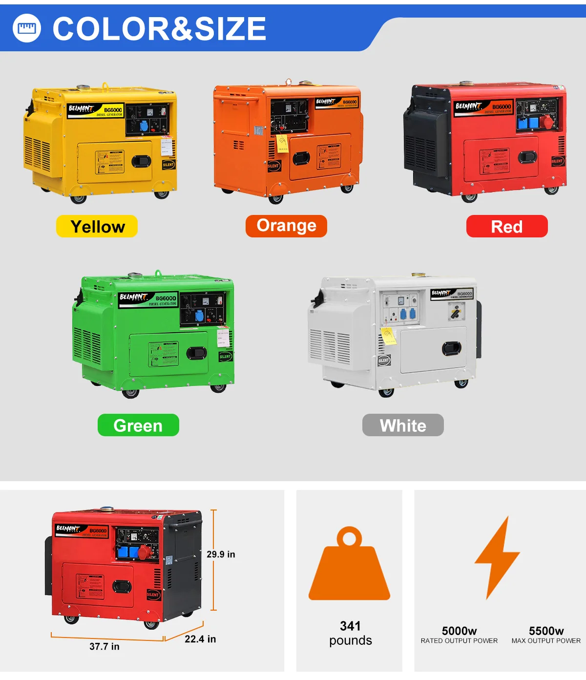 220v 380v 110v 5kva 15kva 4.5kw 4.6kw 5kw 5.5kw 6kw 6.5kw便携式焊接静音动力柴油发电机待售 - Buy 220v 380v 110v ...