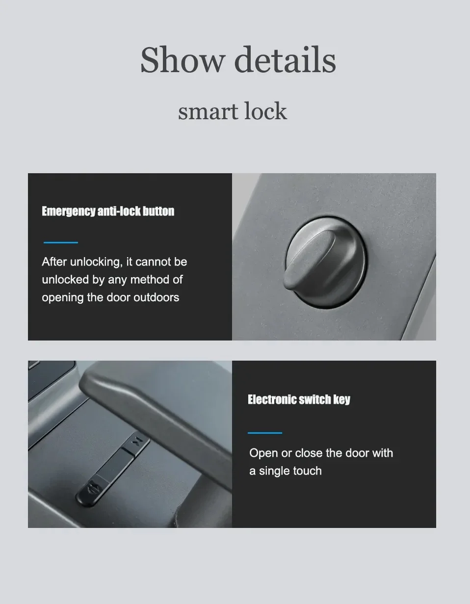 TOPTEQ X10 Face Recognition Smart Lock for Front Door, WiFi-Enabled, OEM