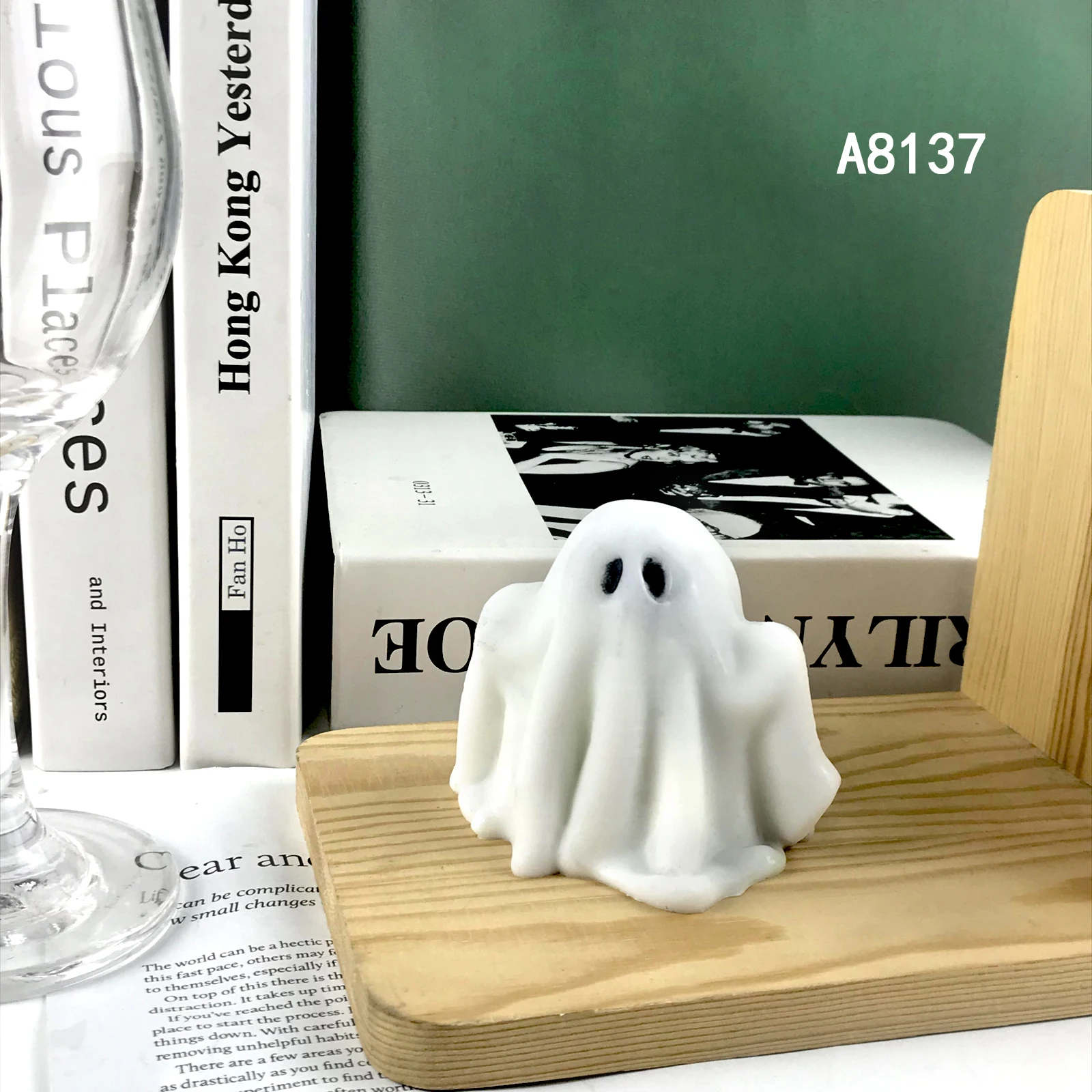 A8137 Halloween 3d Ghost Resin Silicone Molds Epoxy Casting Mould For ...