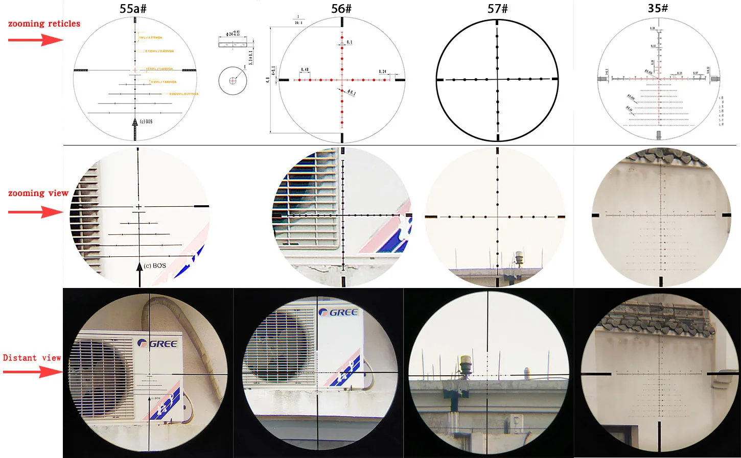 Secozoom High Definition Telescope 4-50x75 SFP ED Sight Scope for Outdoor