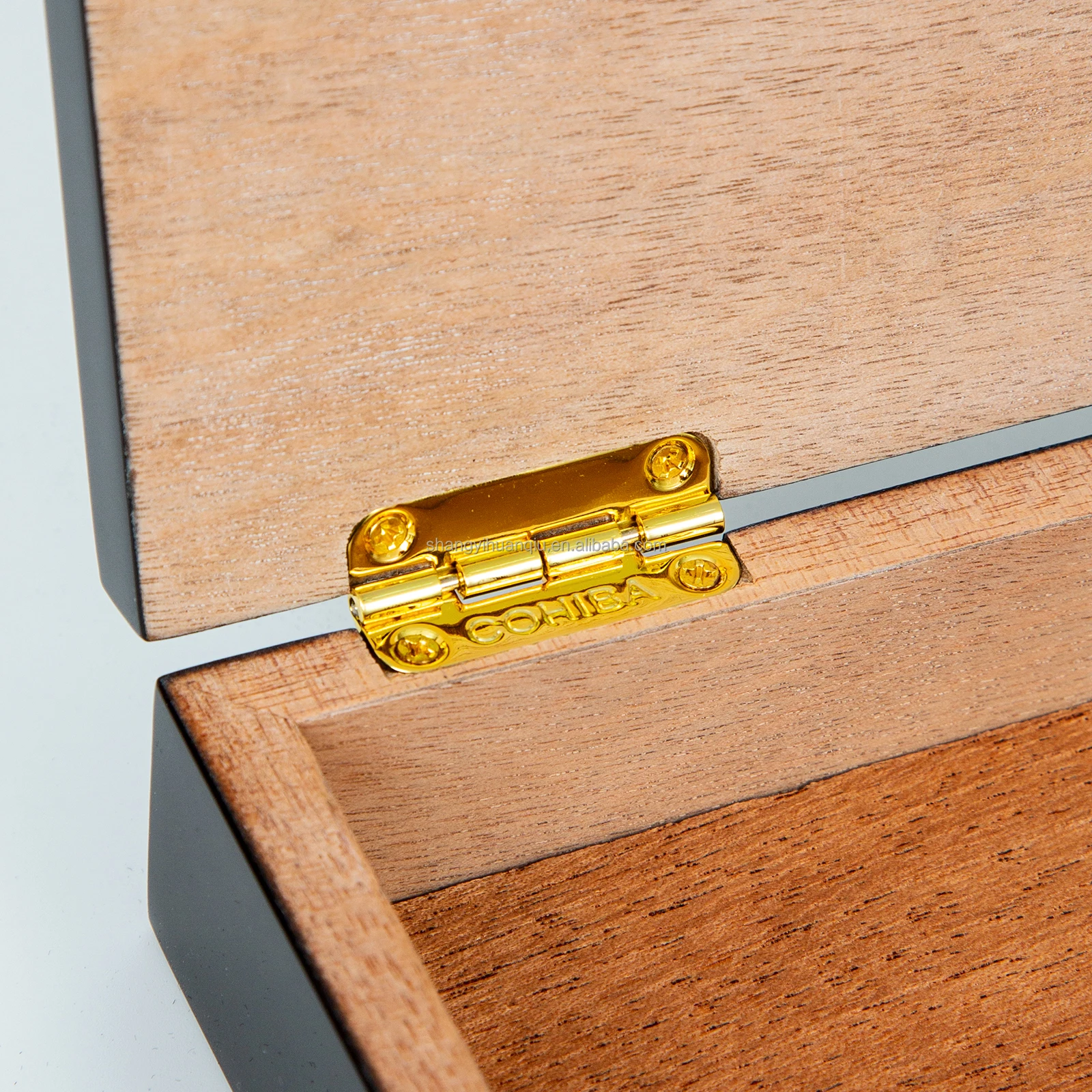 Wooden Boxes With Hinged Lids Wooden Box Solid Cigar Humidor Box Case ...