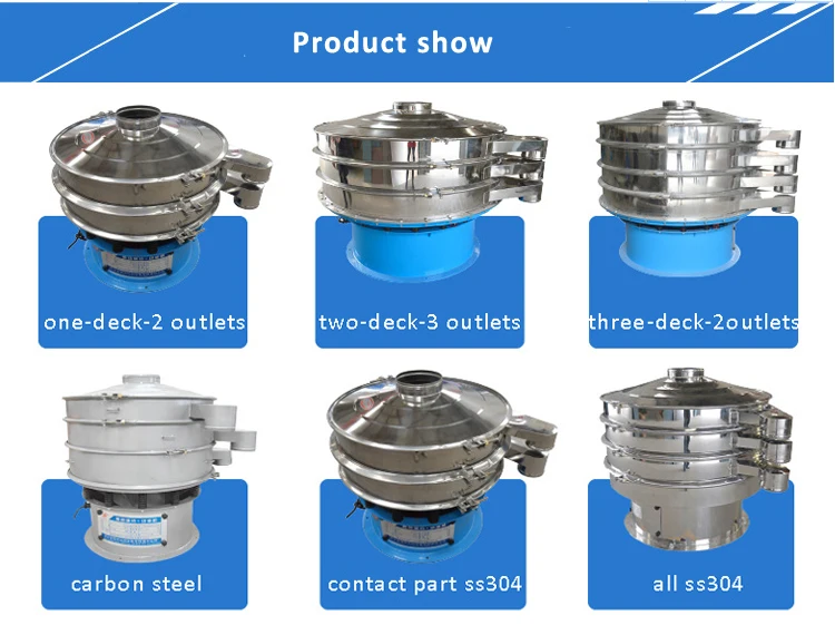 Rotary Round Screener Coffee Screening Machine Vibratory Sifter ...