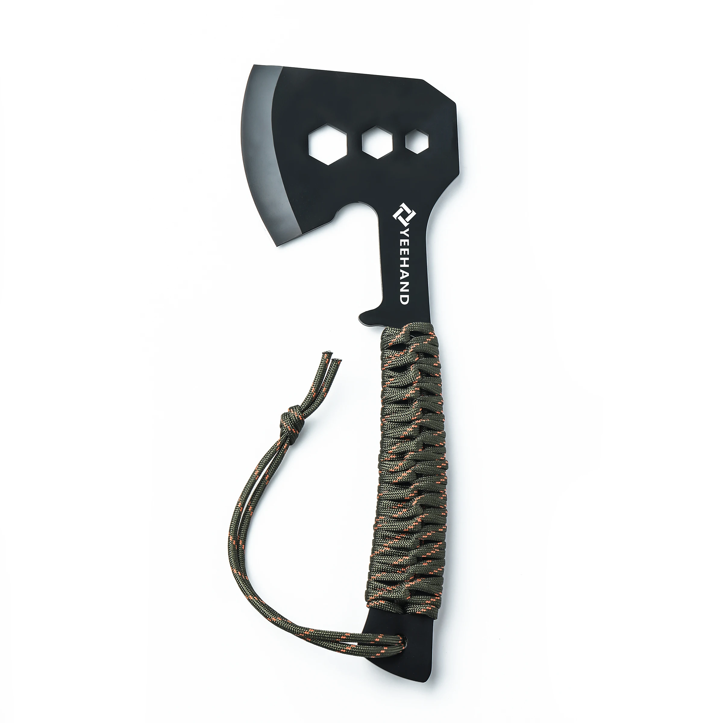 Outdoor Portable Tactical Survival Rope Handle Stainless Steel Hatchet ...