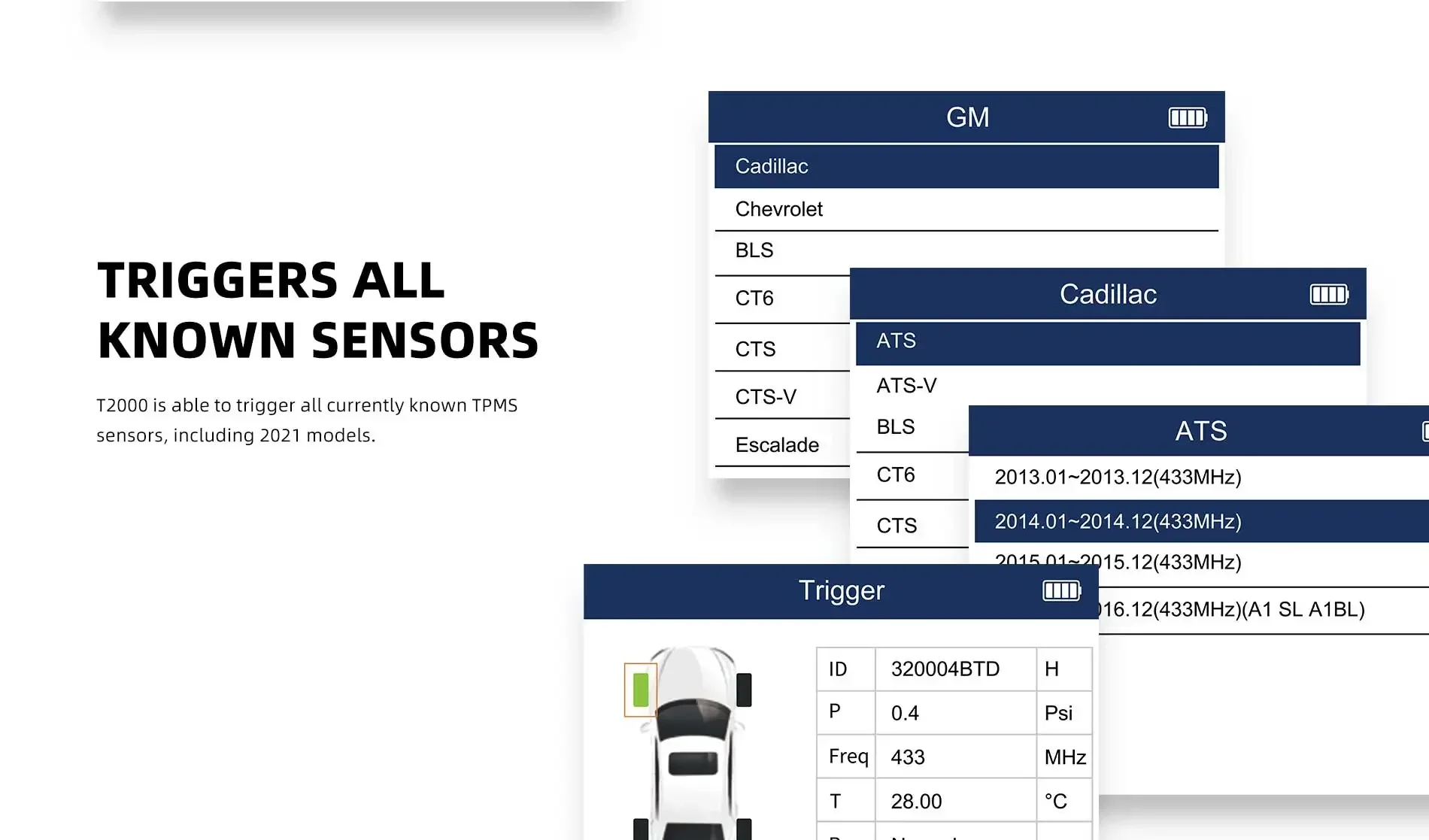 Foxwell T2000 Tpms Diagnostic And Maintenance Tool T10 Tyre Tpms ...