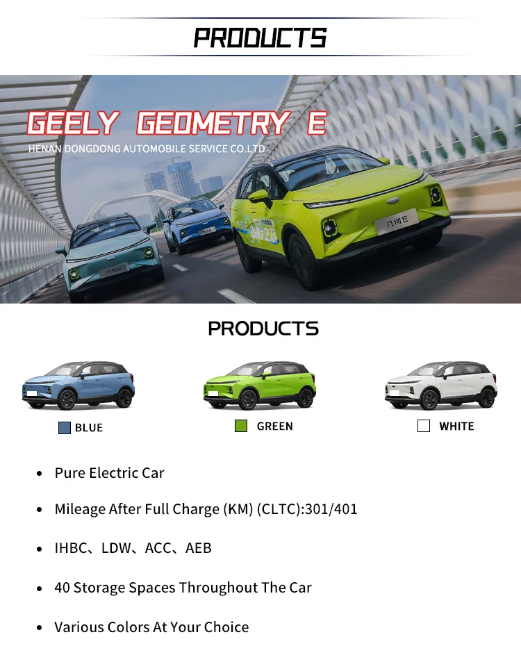 2023 New Geometry E Electric Car Safe Ev Practical From China - Buy New ...