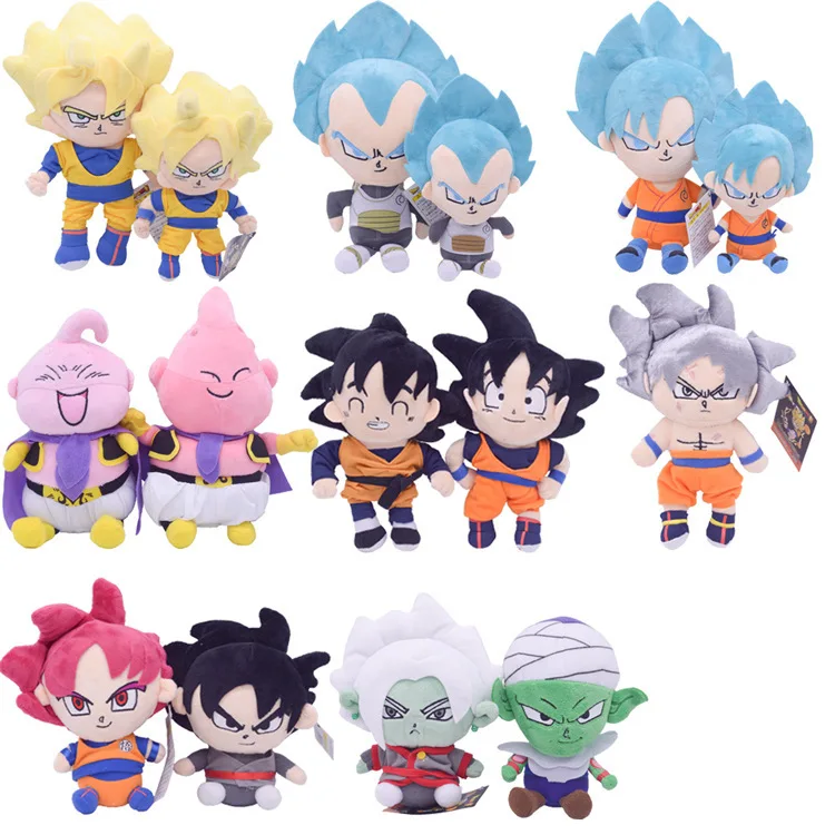 Dragon Ball Super Plush Toys - Goku, Vegeta, Gohan, Majin Buu