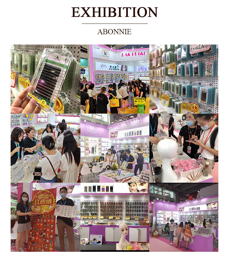 Abonnie Customized Promade Lashes - Fan 1000 Wispy Long Stem Eyelash ...