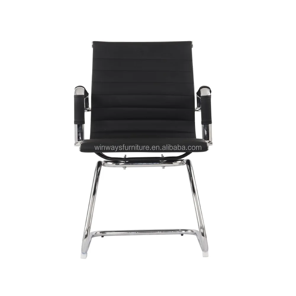 Modern Chromed Metal Leg Meeting Conference Fixed Bow Base Leg Pu ...