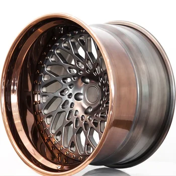 Customized Wheel Brushed Bronze Polished Forged Wheels 2 Piece 3 Piece ...