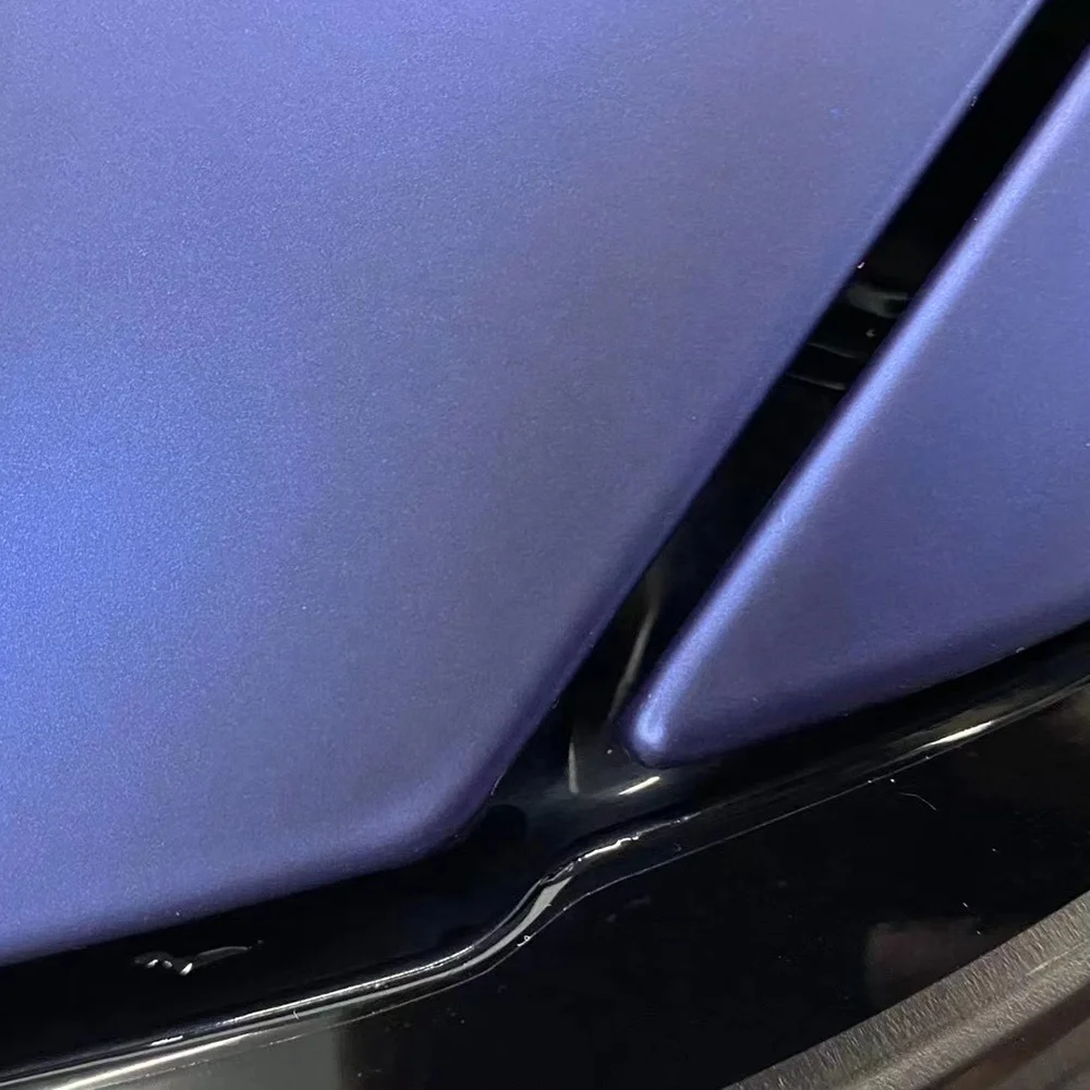 Matte Metallic Blue Car Paint