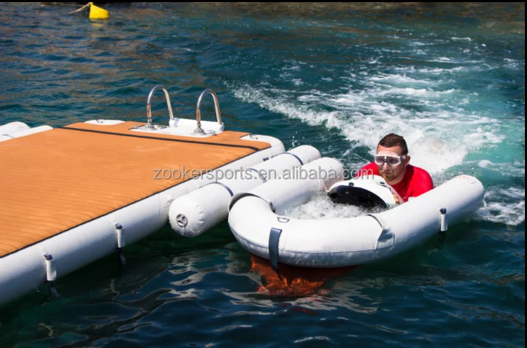 C Shape Inflatable Motorboat Platform Yacht Seabob Dock Platform Swim ...