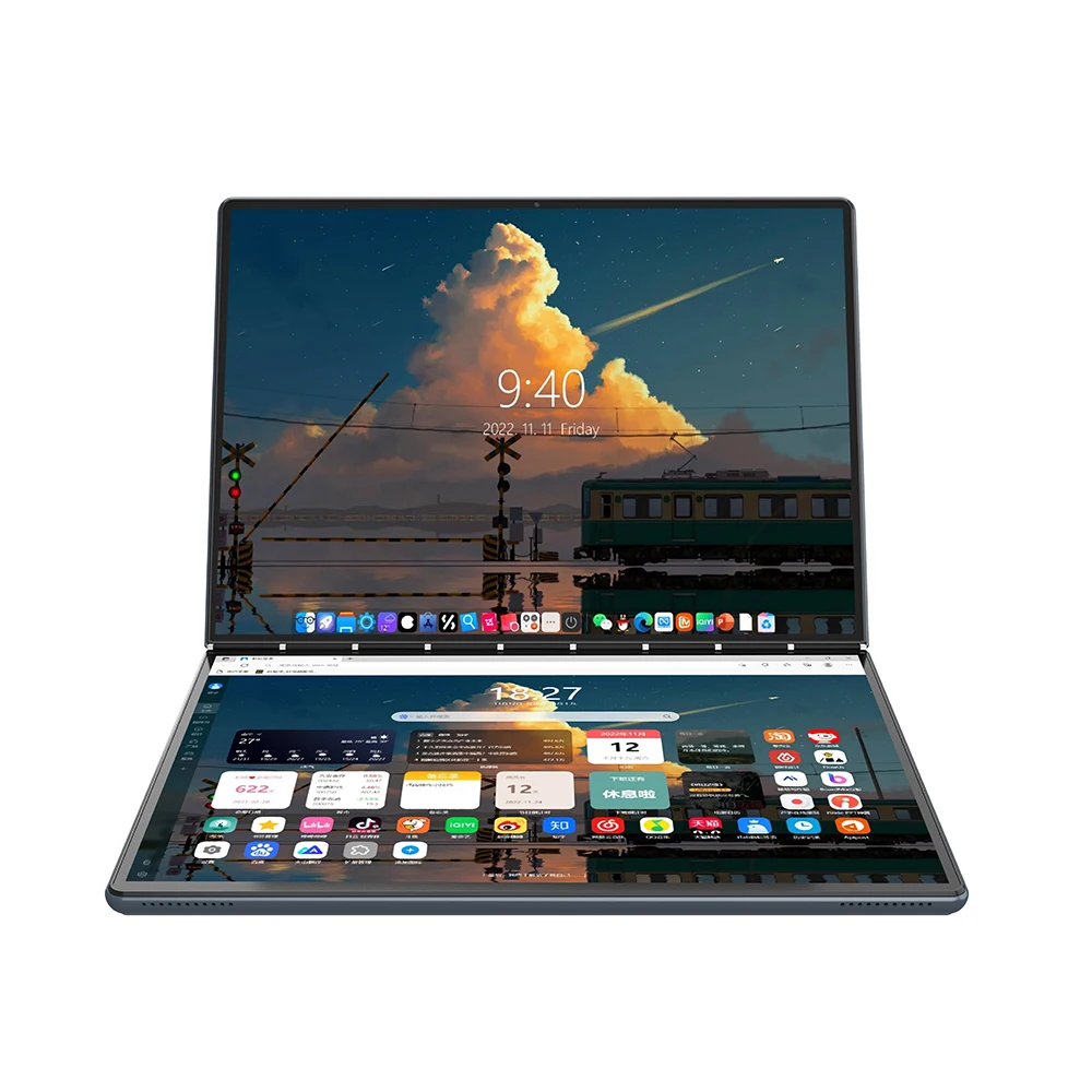 14.2inch Dual Screen Portable Monitor MeegoDock VP6 Dual Screen Monitor ...