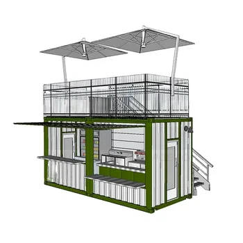 20ft Customized Container Bar Restaurant Coffee Shop Container 20ft ...
