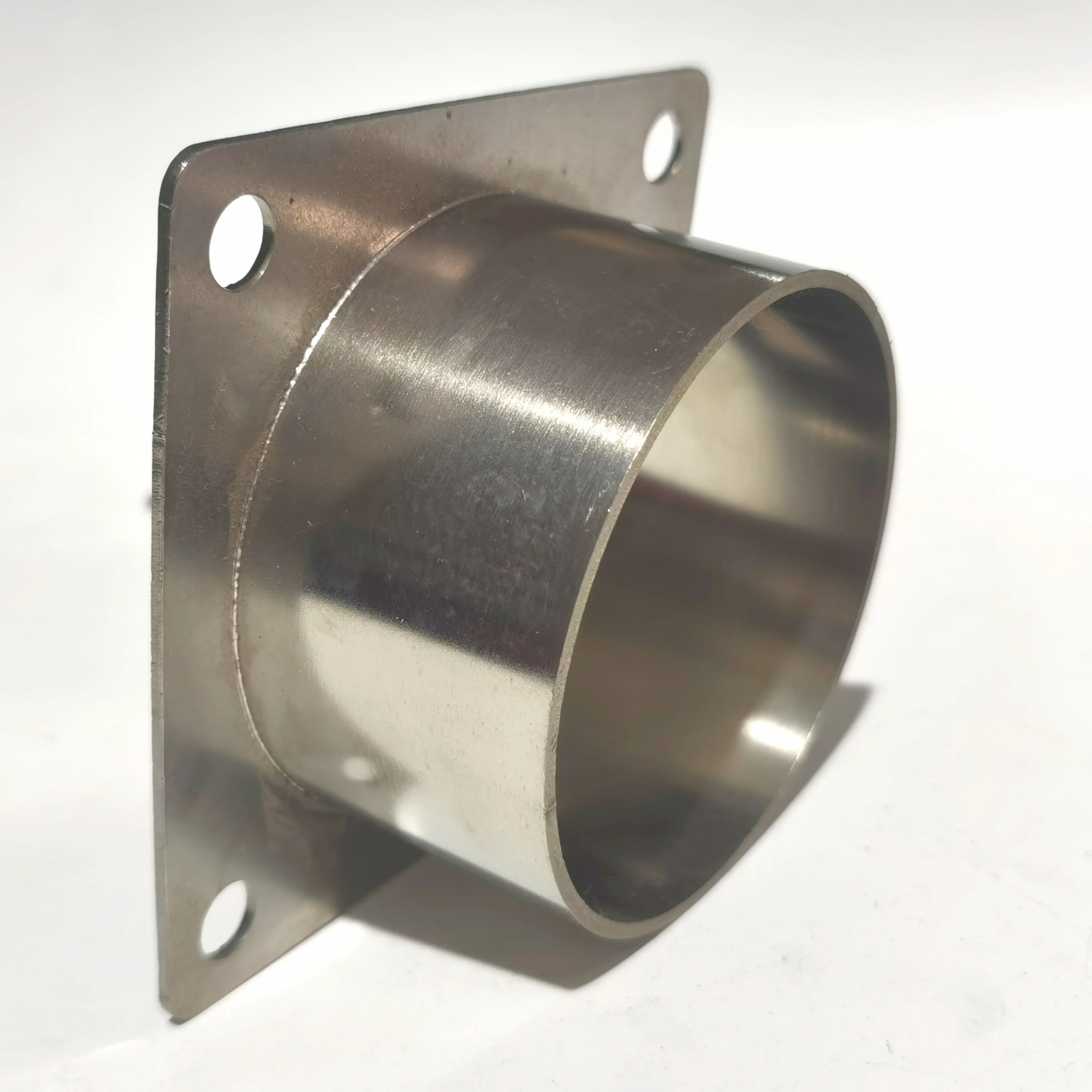 Custom Stainless Steel Handrail Railing Fittings Round Pipe Square Base ...