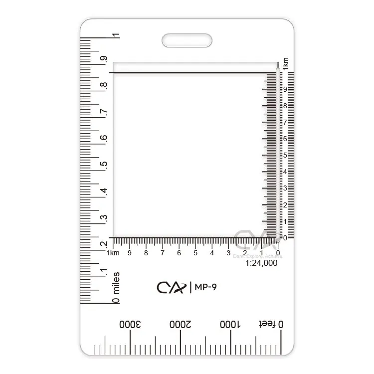 1 100 000 Scale Map Ruler Professional Map Measuring Tool
