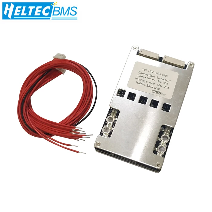 Heltecbms 16s Bms 18650 120a For Solar New Energy Storage Electric Bicycle Battery Lipo 3.7v ...