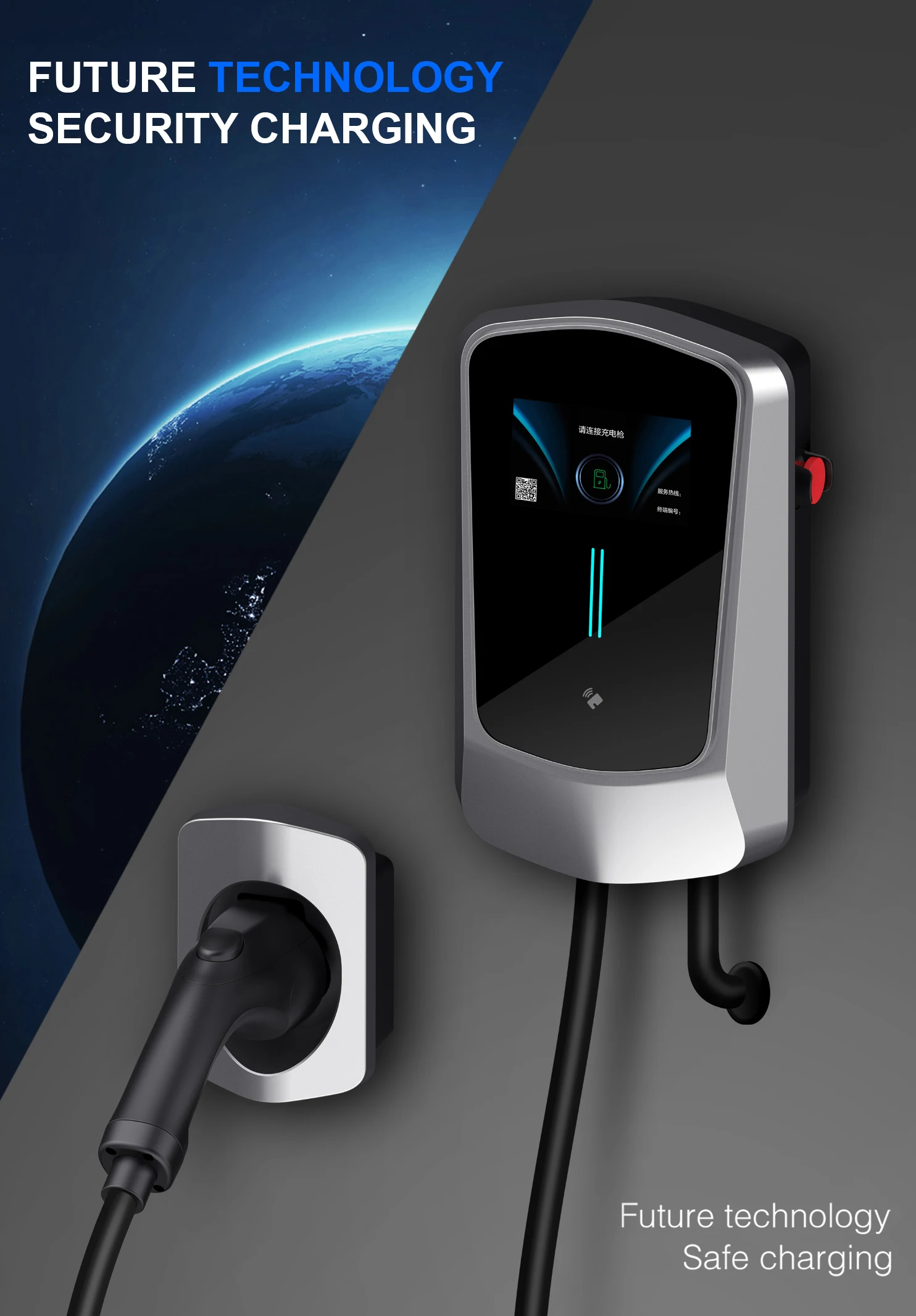 Wallbox Smart Ev Charger Type 2 Plug 32a 7kw Ac Ev Charger Wallbox New Energy Ev Charging ...