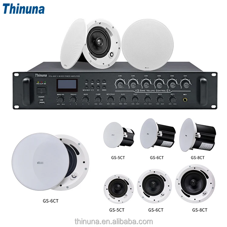 Thinuna GS Commercial Passive Portable 2 Way Component PA Public ...
