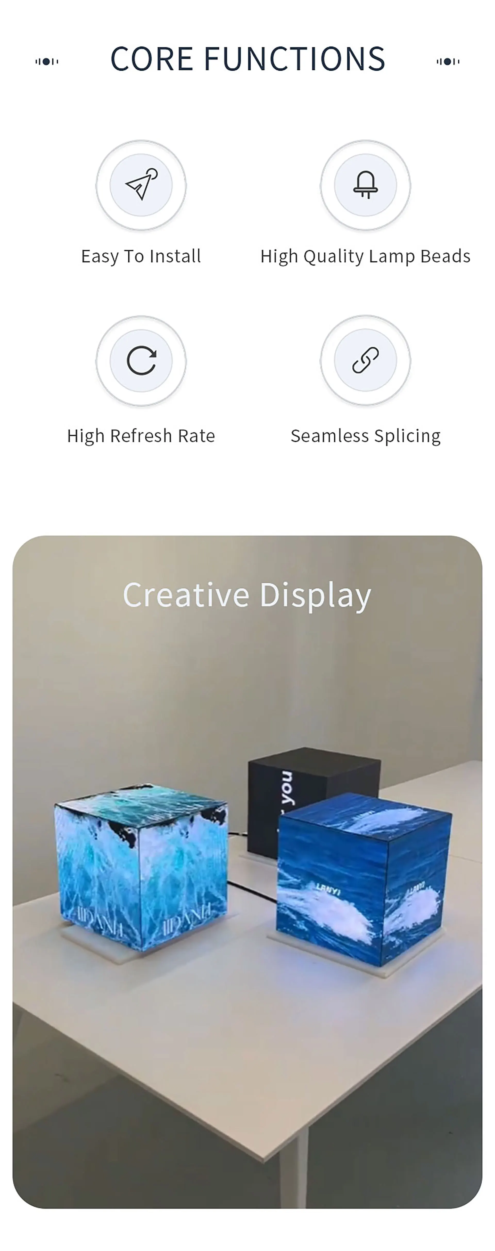 Popular RAVLED P3.91 Cube LED Display 5-Year Warranty 5000cd Brightness ...