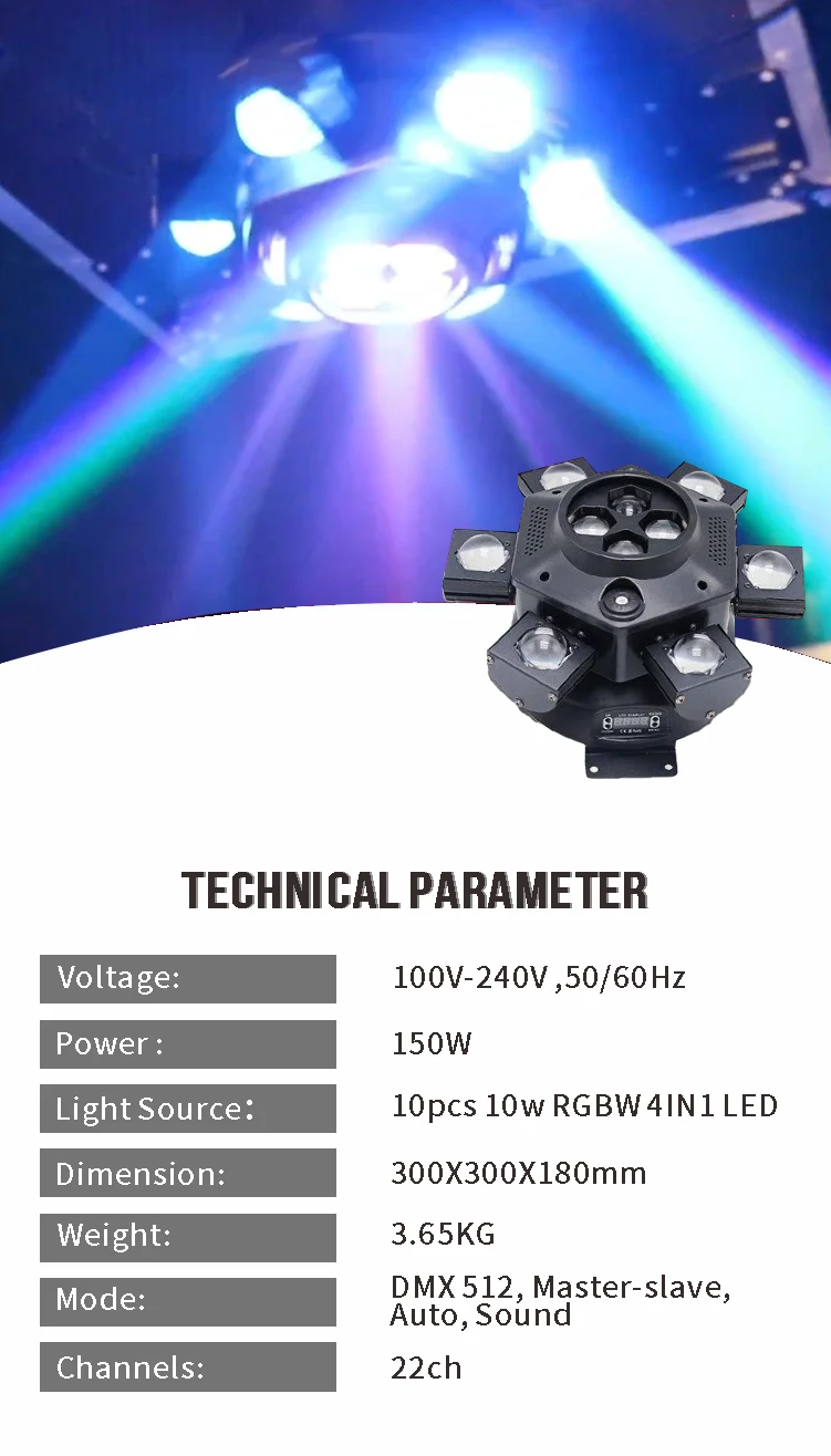 Bee Eye 6in1 Laser Beam Stage Light Effect Dmx For Club Ktv Disco Dj ...