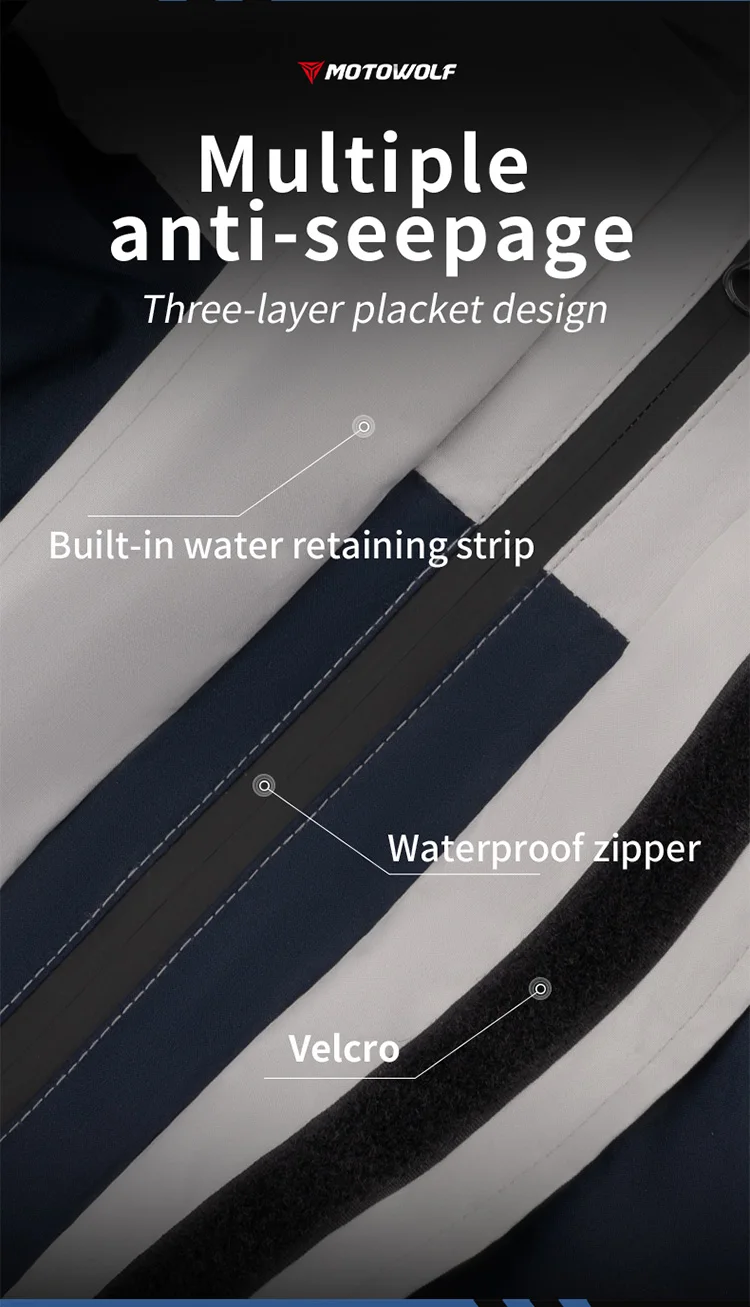 Motowolf V5 Raincoat - Ultimate Motorcycle Waterproof Gear