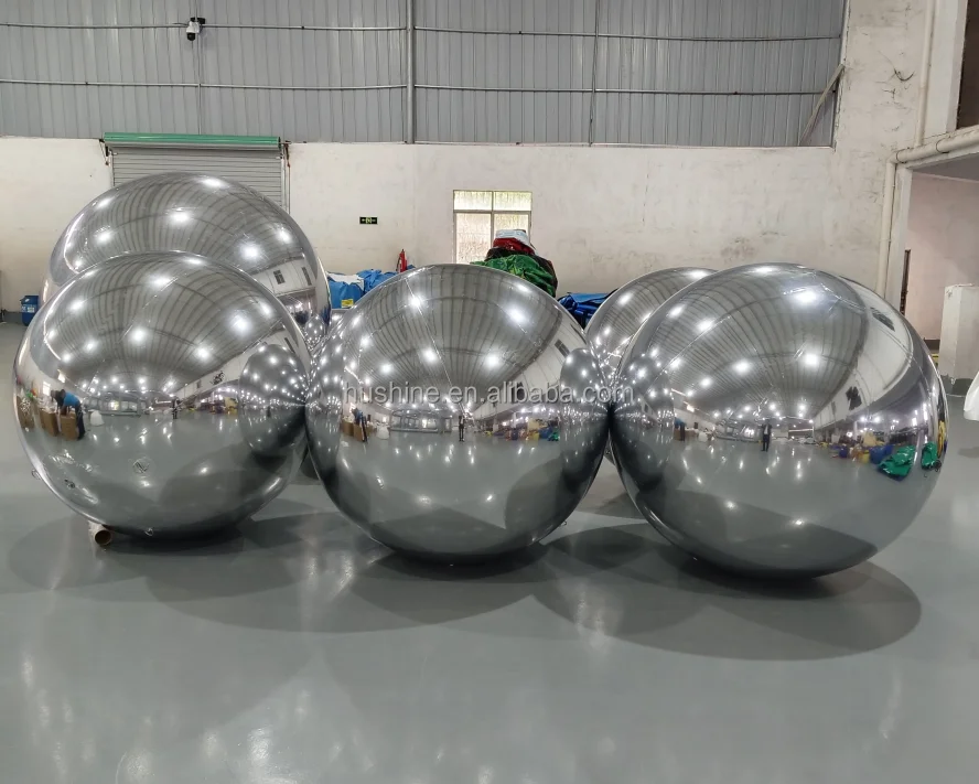 Giant Inflatable Silver Ball - Durable Event Decor
