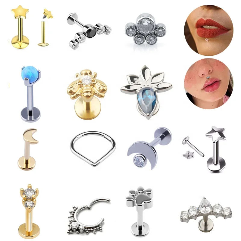 Fashion Piercing Jewelry Labret Piercing Titan High Quality Labret ...
