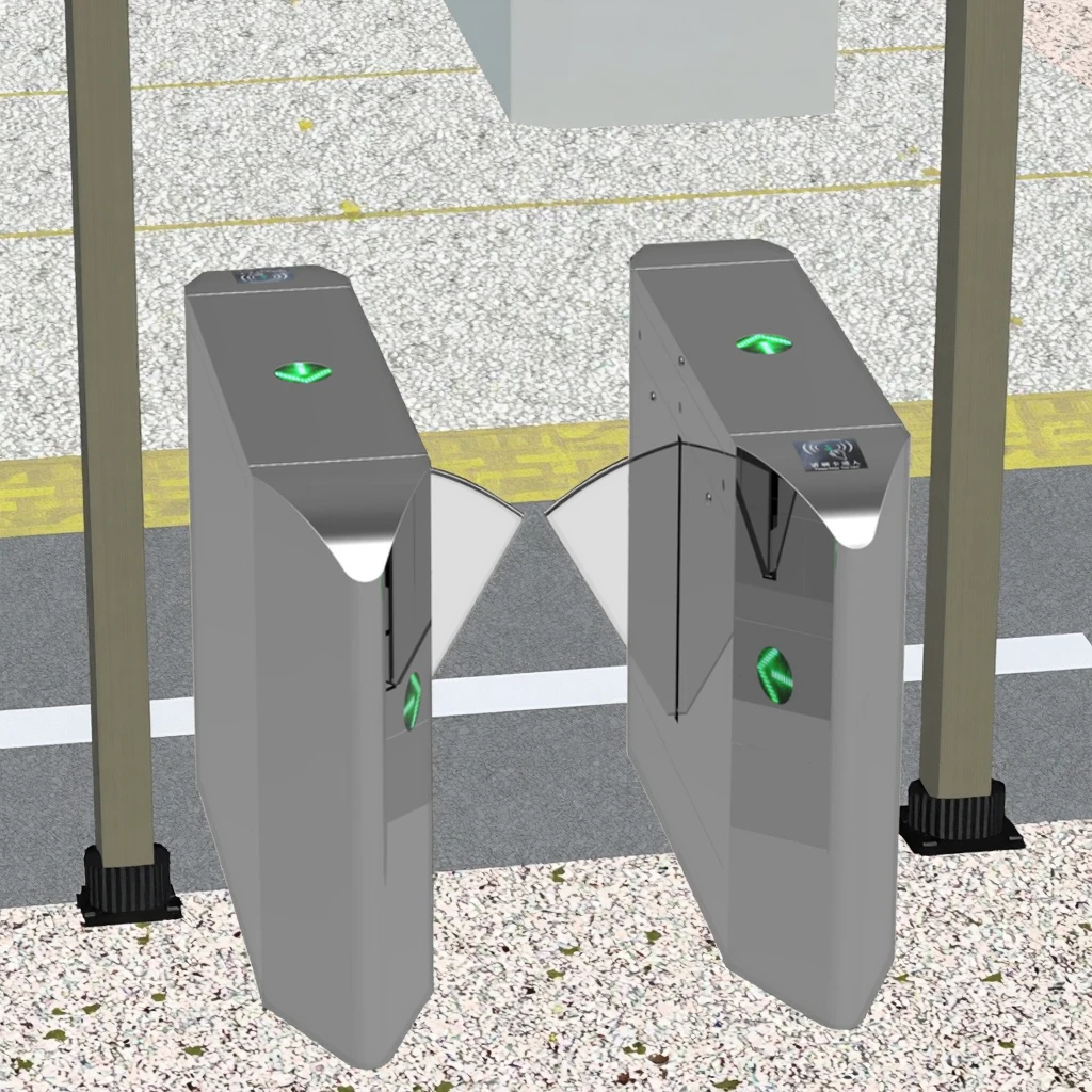 PeaceGuarder Bridge Flap Turnstile Gate SD-TT005 Security Turnstile ...