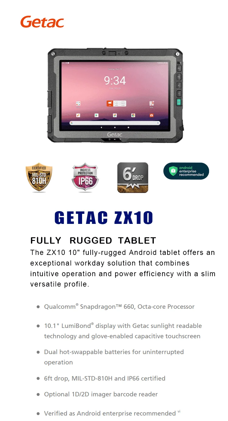 Getac Zx10全坚固平板电脑10.1英寸ip66，适用于行业品牌新原价面议 - Buy Getac Zx10全加固型平板电脑10.1 “ip66 For Industrybrandnew ...