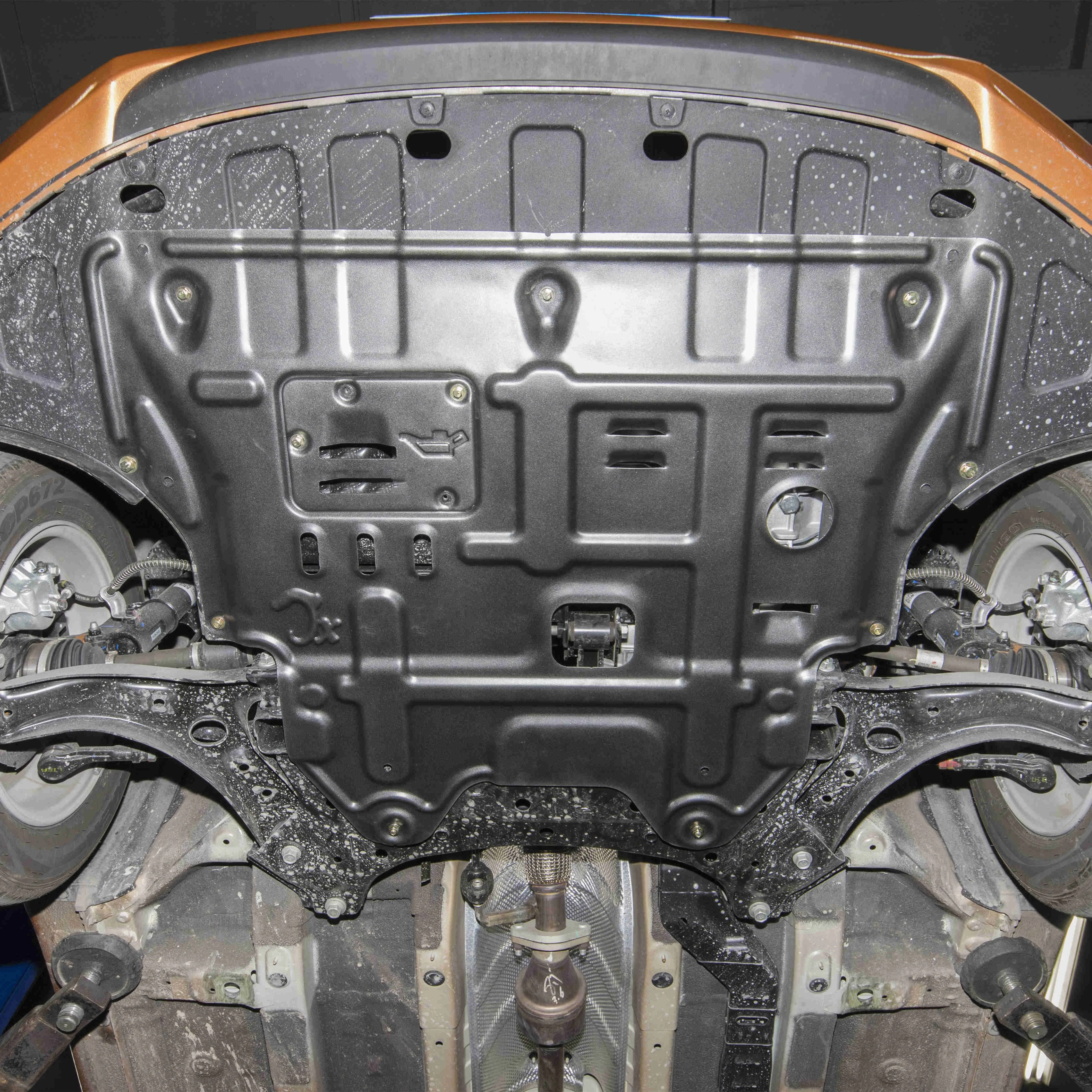 Junxi 3d Aluminum Engine Skid Chassis Protection Plate Fit For Hyundai ...