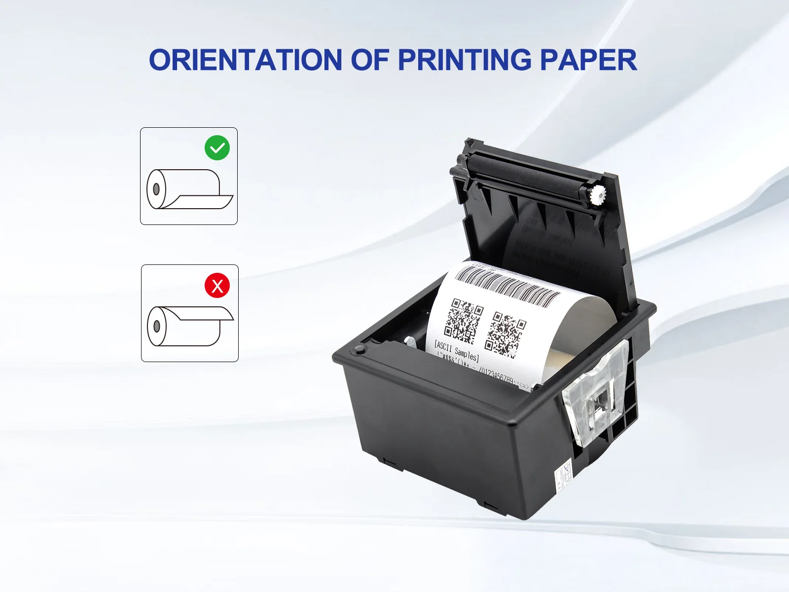58mm Panel Printer Thermal Kiosk Receipt Printer Embedded Rs232 Ttl ...