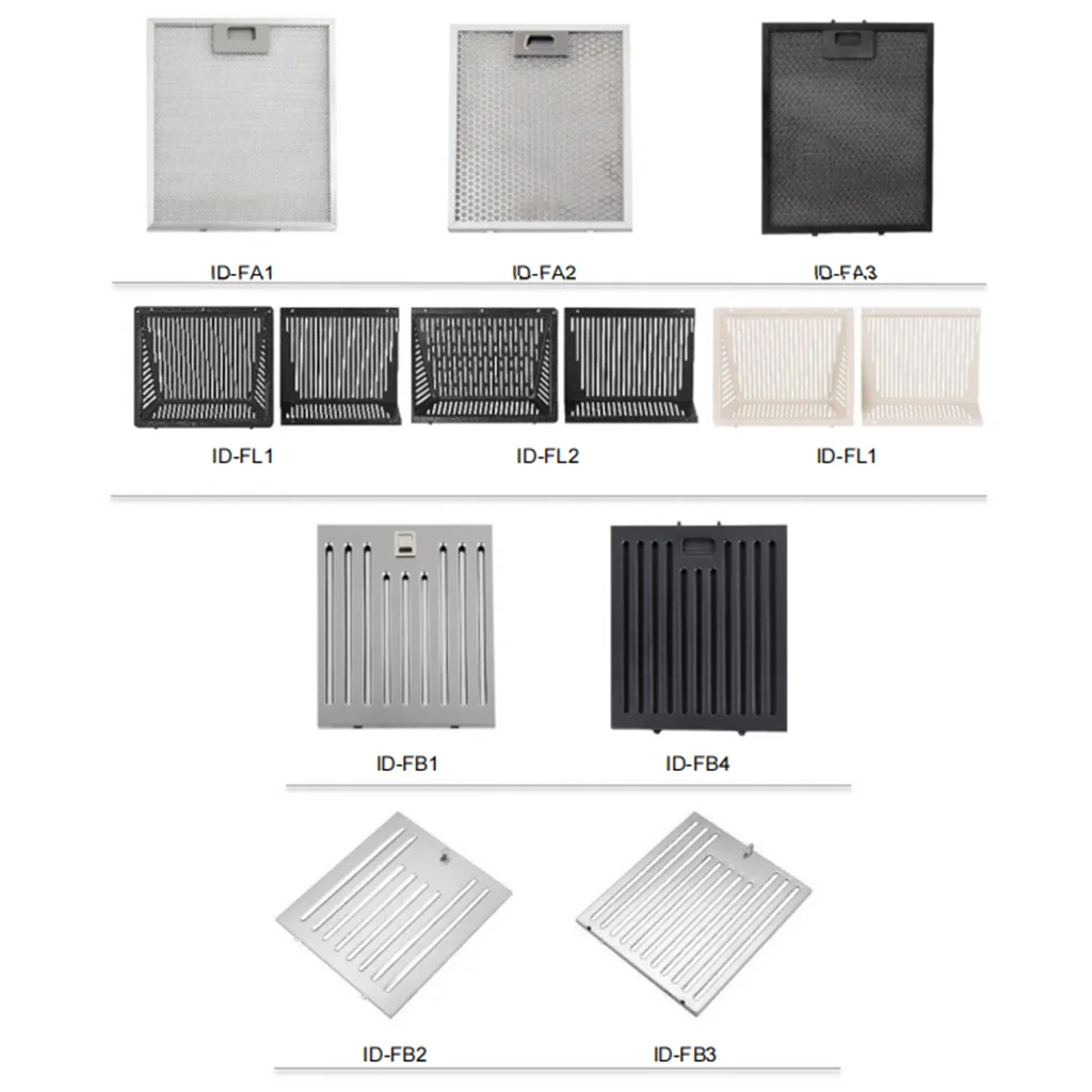 Aluminum Baffle Filter Range Hood Accessories Charcoal Filter Aluminum ...