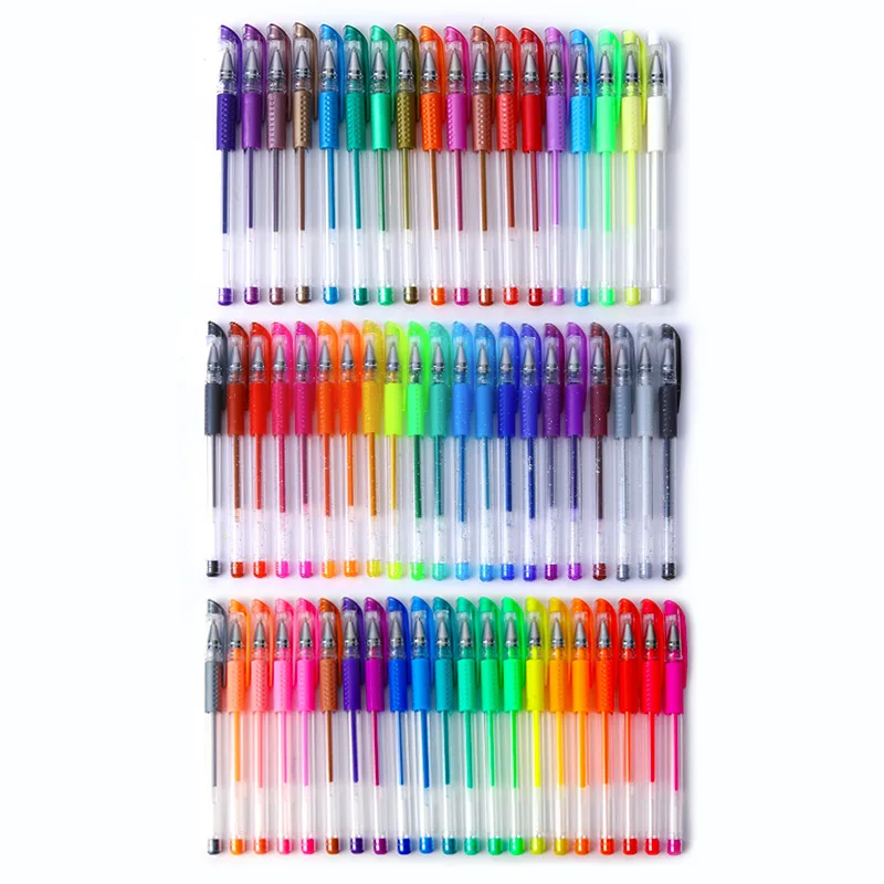 Oem Customized 60 Colors Gel Pens Wholesale Promotional Color Pens For ...