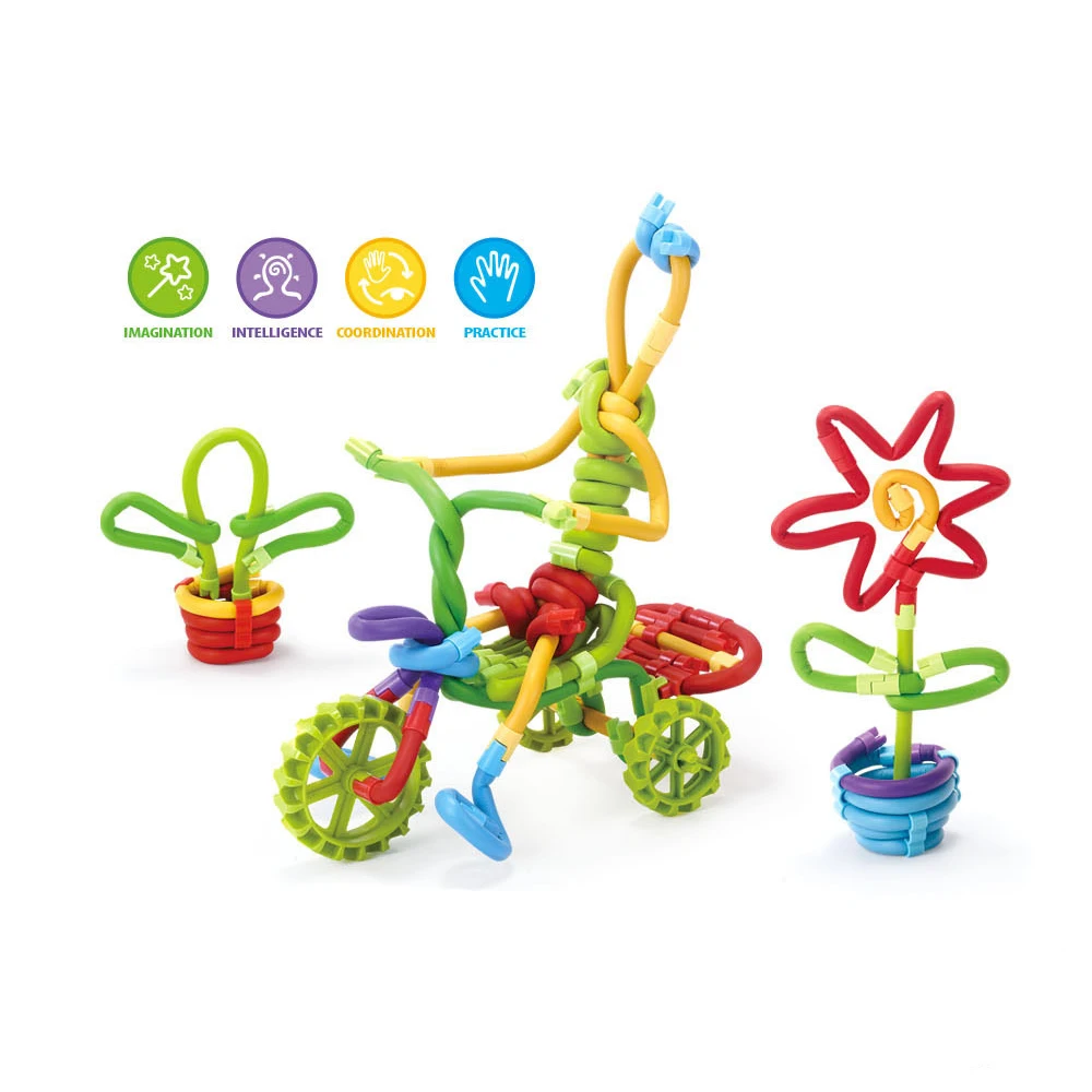 JinYing DIY Tube Building Blocks Toy Pipe Construction Fun Educational ...