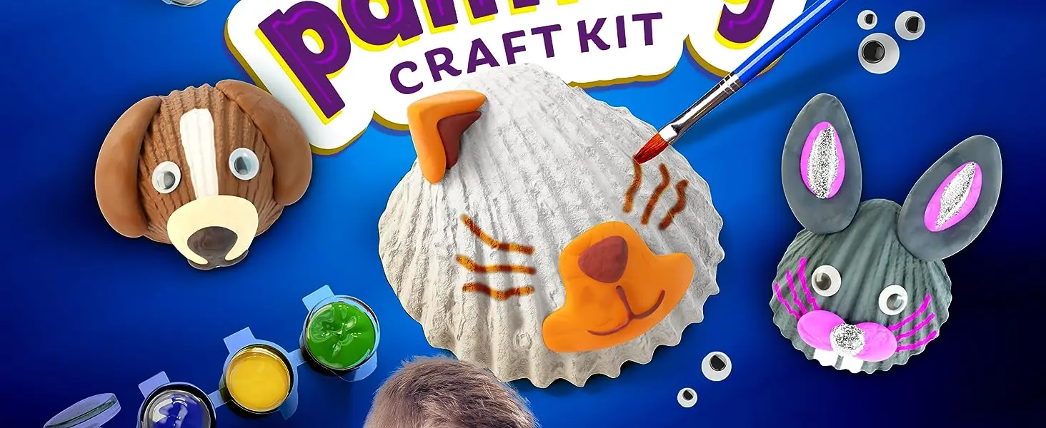 Kids Sea Shell Painting Kit - Arts & Crafts Gifts For Boys And Girls ...