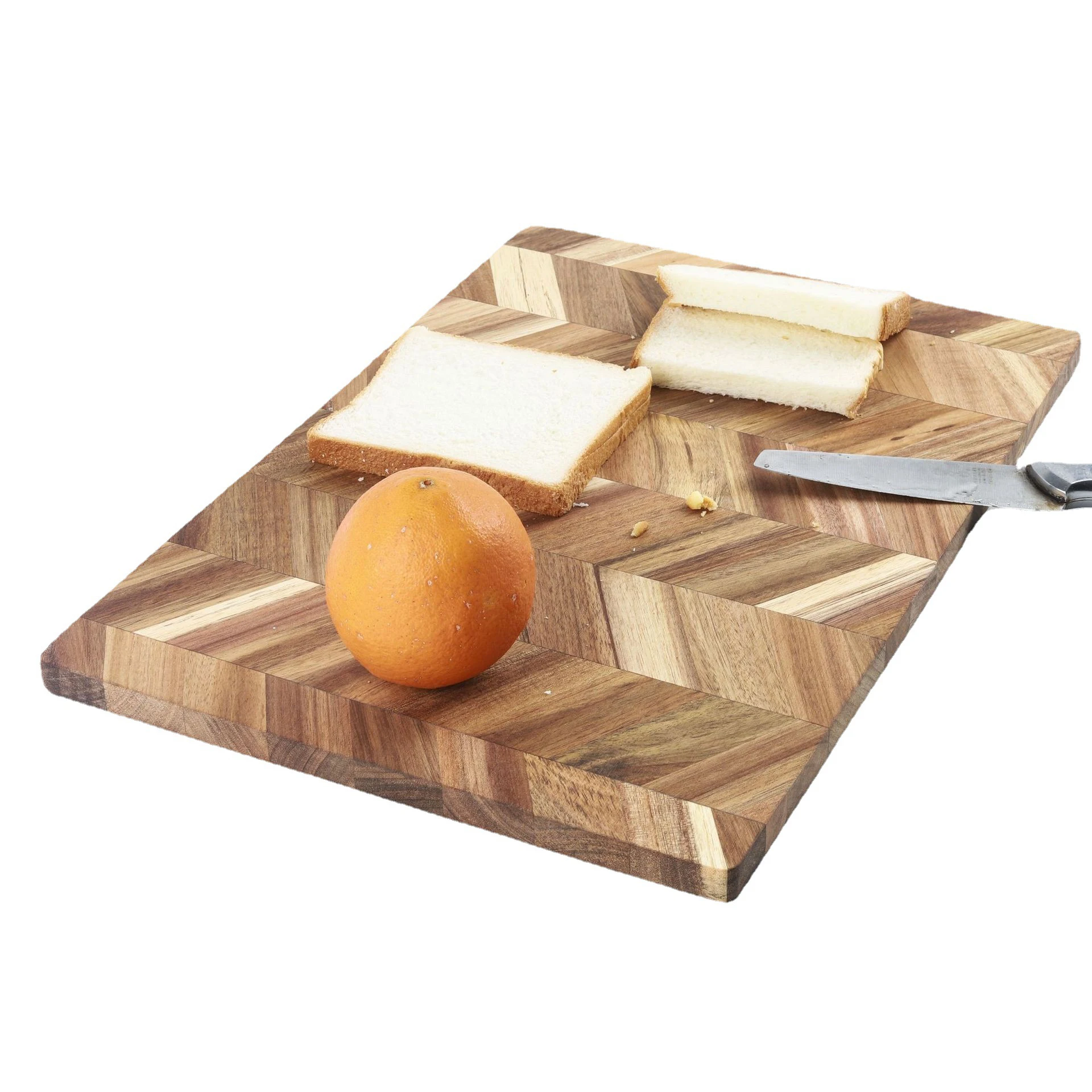 Multifunction Rectangle Engraved Solid Wood Chopping Blocks Countertop ...