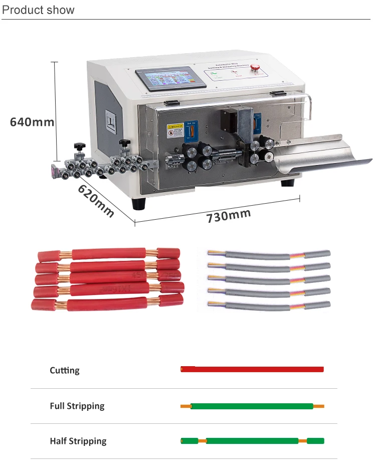 FACTORY Full Automatic Double Heads 0.5-25mm2 Electric Copper Cable ...